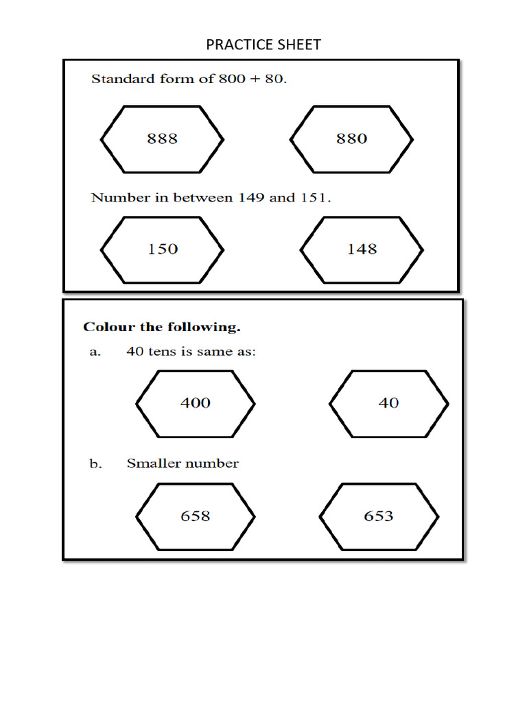 Math Practice Sheet-1 | PDF