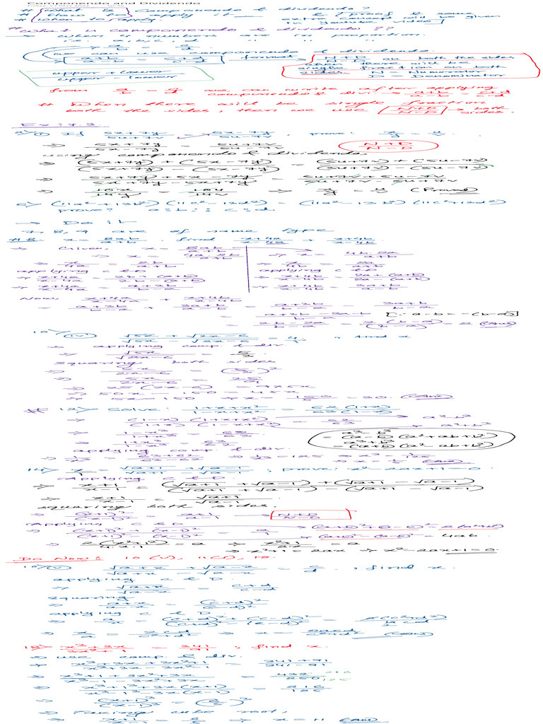 Componendo and Dividendo | PDF