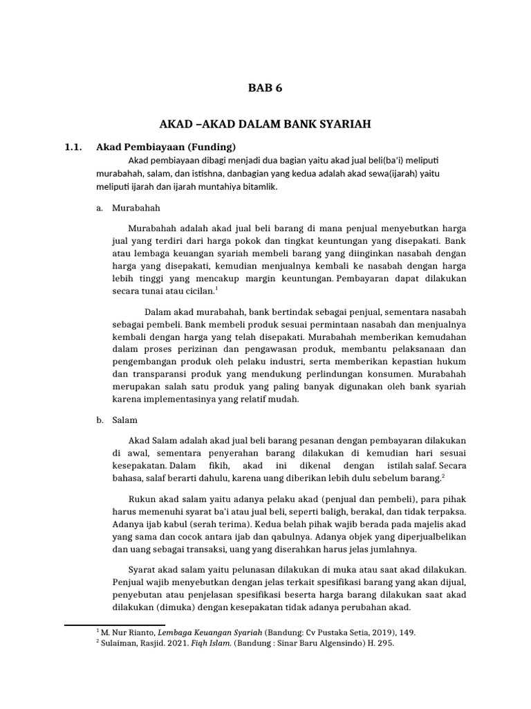 Akad Pinjaman Syariah dalam Bank | PDF