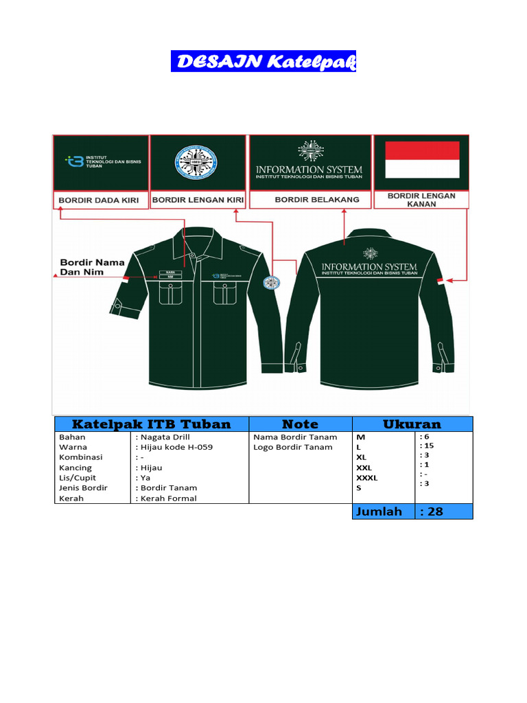 Desain Baju ITB | PDF
