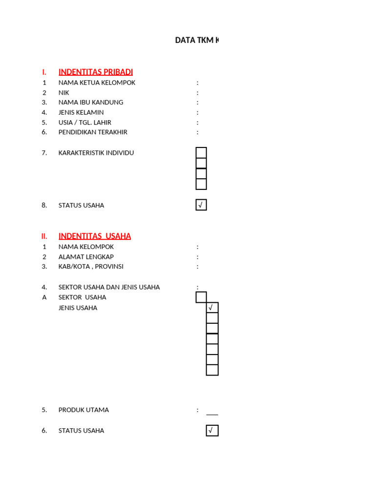 DATA KETUA KELOMPOK TKM 2021 - LEMBAH TANI | PDF