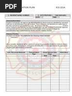 Sample Demob Plan | PDF | Incident Command System