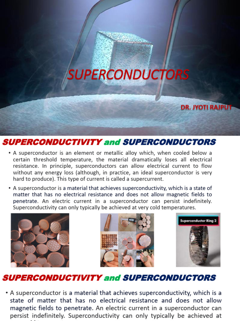 Superconductors and Superconductivity | PDF | Superconductivity | High Temperature Superconductivity