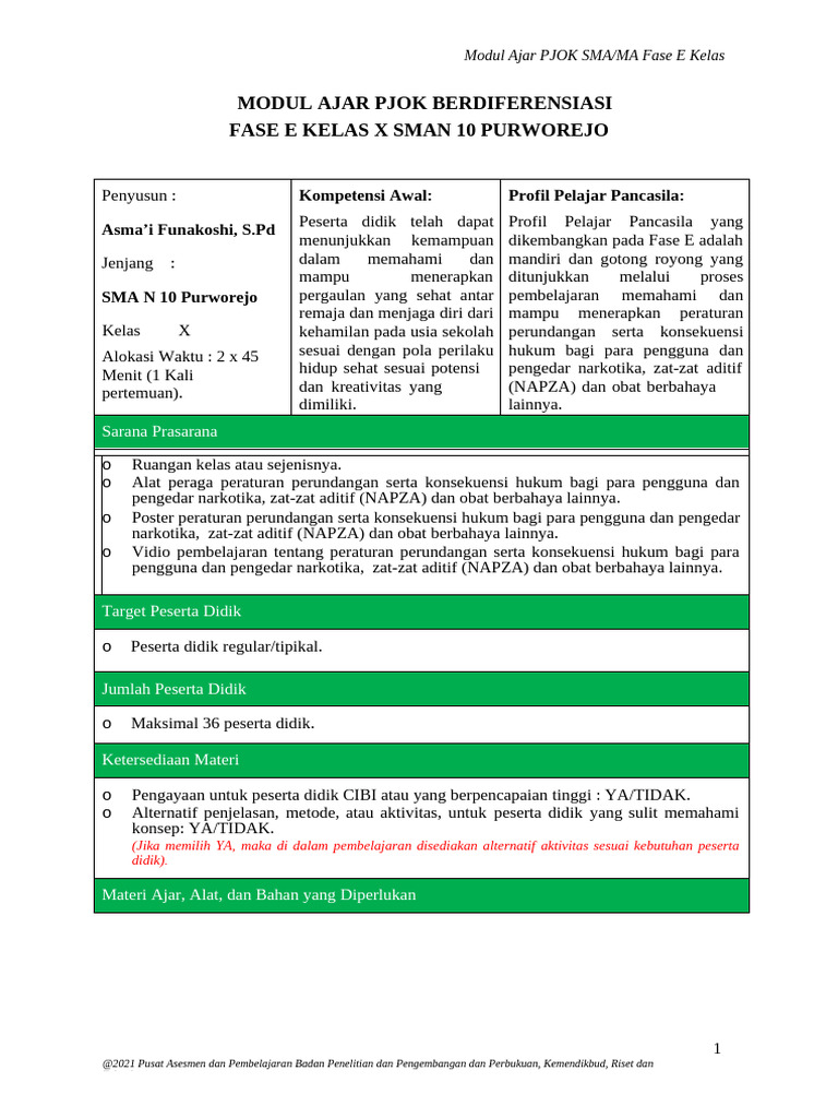 Modul Ajar Lompat Jauh | PDF
