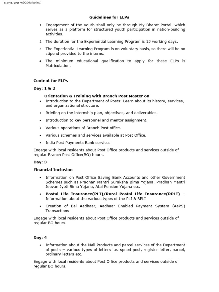 Approved Content ELP Revised | PDF