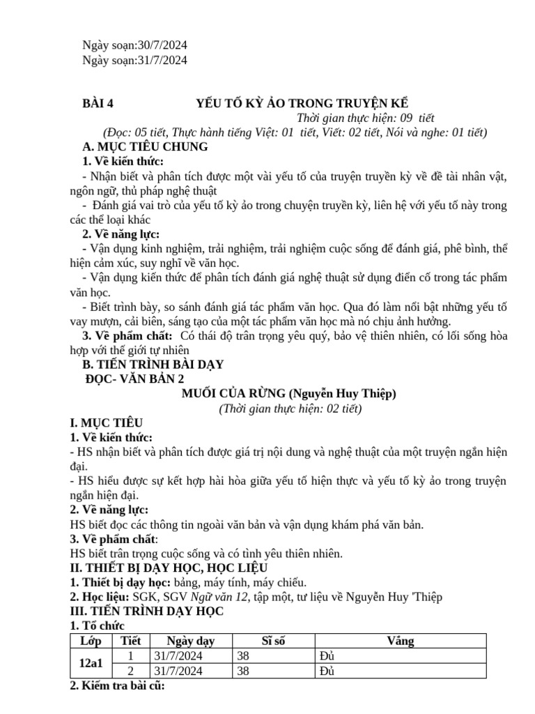 BÀI 4- VB2 MUỐI CỦA RỪNG | PDF