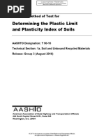 Aashto T 89 | PDF