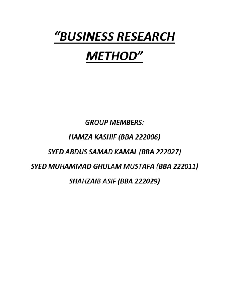 Business Research Method Assignment 1.0 | PDF | Artificial Intelligence | Intelligence (AI ...