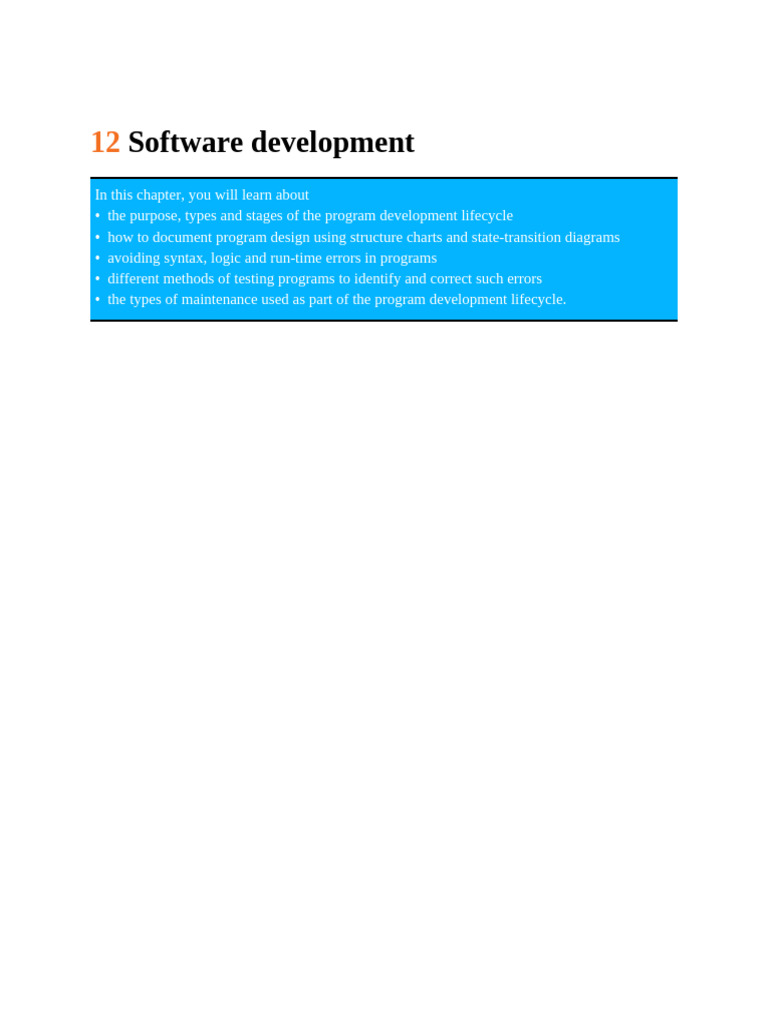 12 Software Development Hodders | PDF | Software Development Process | Computer Program
