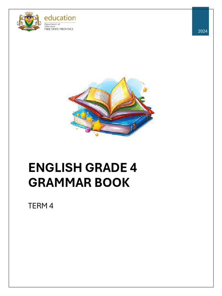 Grade 4 Term 4 Language Revision Booklet | PDF | Verb | Subject (Grammar)