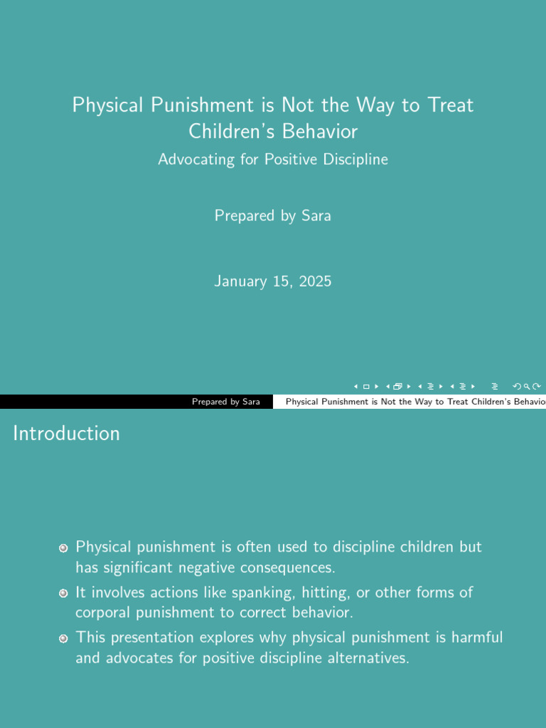 Physical Punishment Presentation | PDF | Corporal Punishment In The ...
