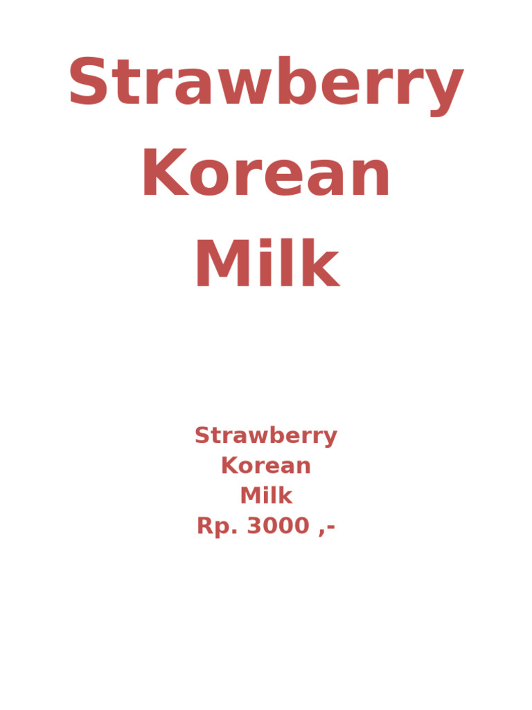 Strawberry | PDF