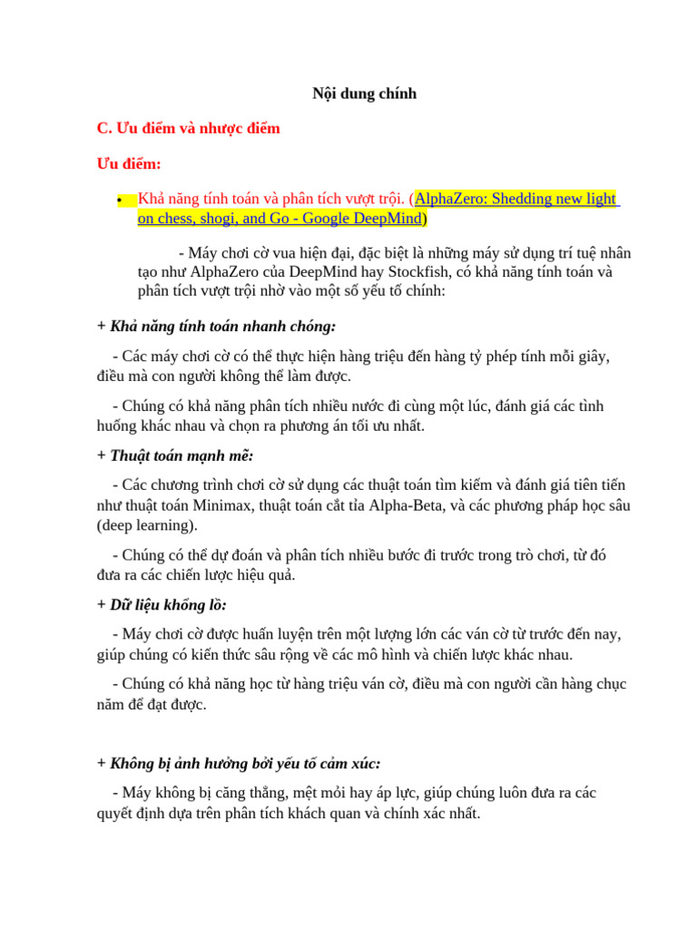 Thuyết Trình Cờ Vua | PDF