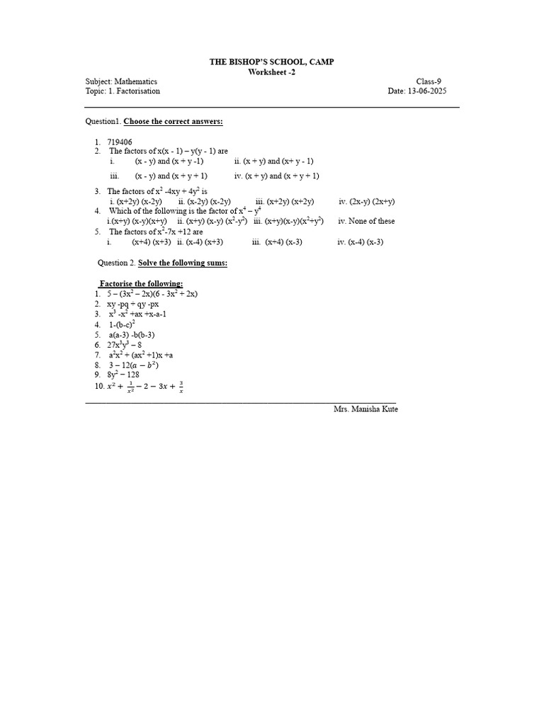 HTTP :WWW - thebishopsschool.org:Worksheets:20250614:CMP:Class 9 ...