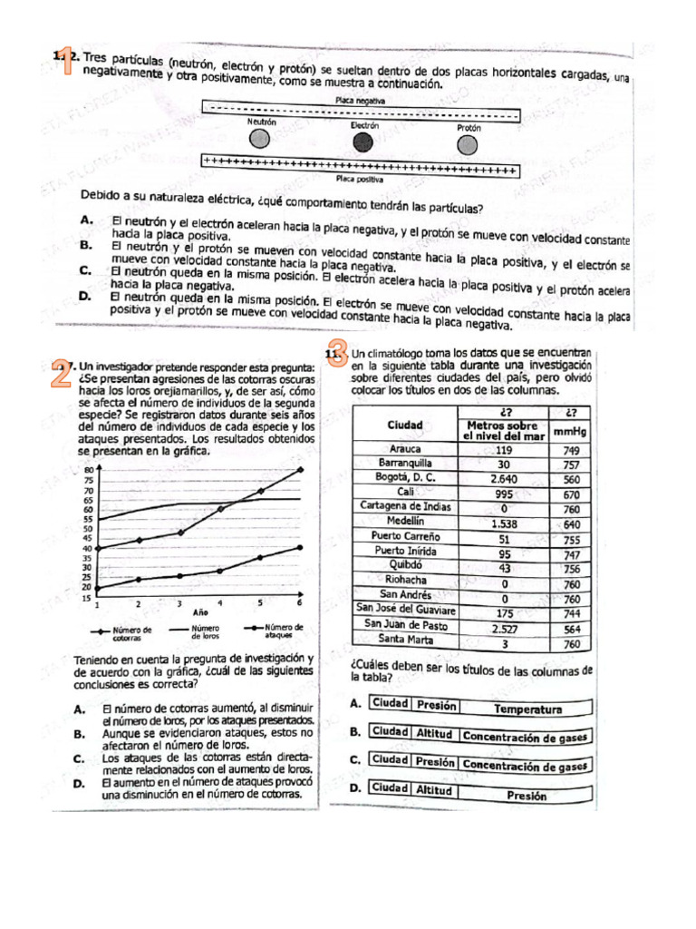 Taller Icfes FISICA Semana 2 Segundo | PDF