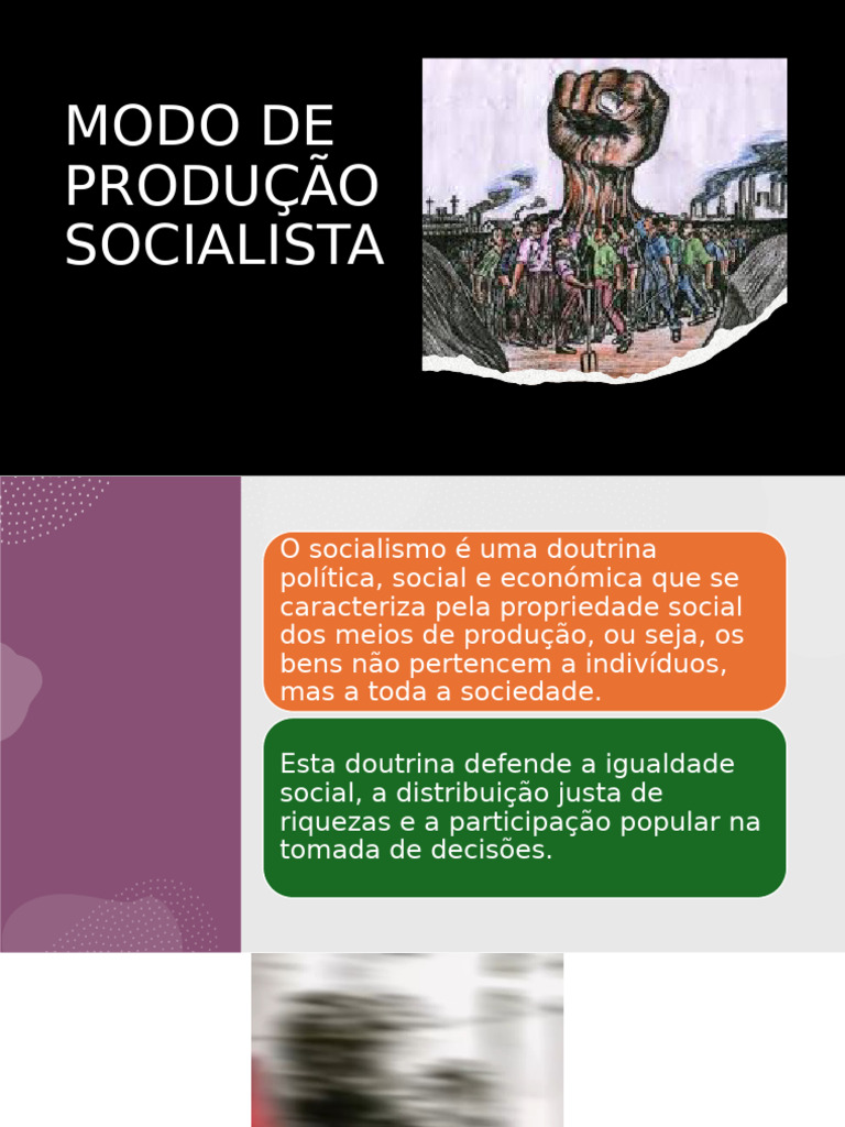 1 - Modo de Produção Socialista | PDF | Socialismo | Propriedade privada