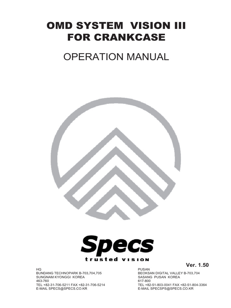 02-06. COMD Manual - V 1.50 | PDF | Sensor | Light