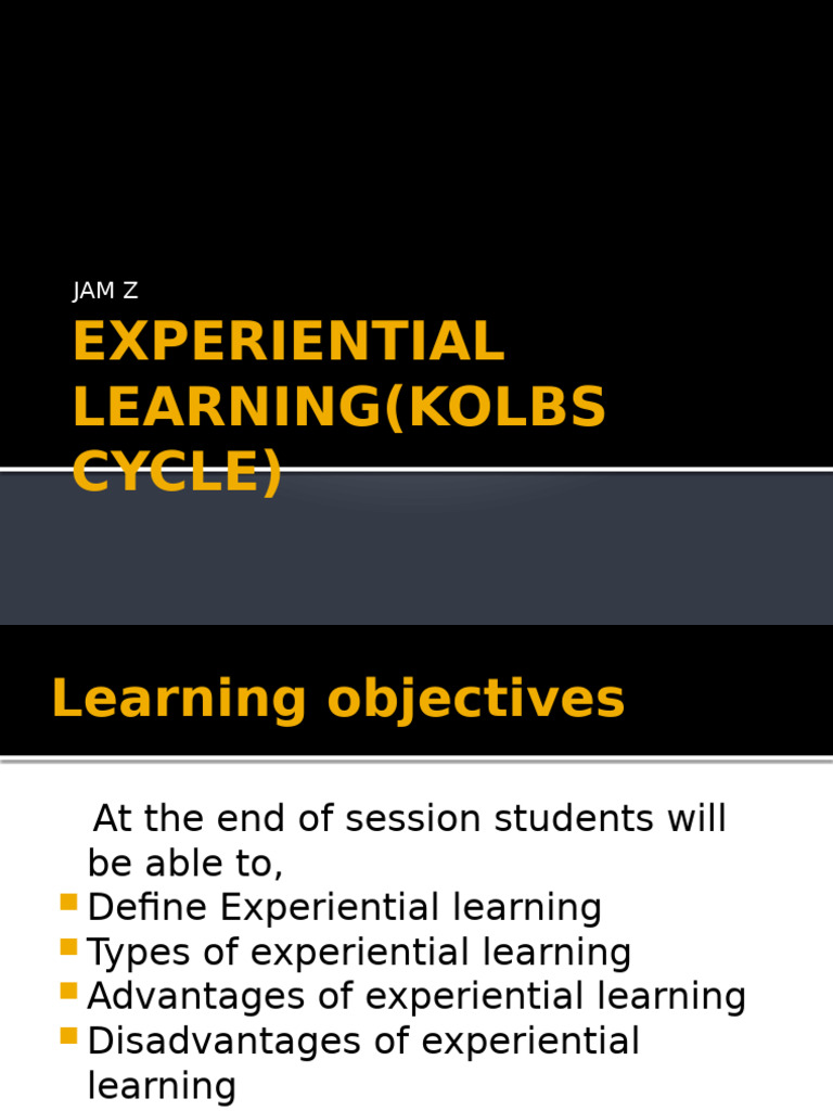 Understanding Kolb's Experiential Learning | PDF | Learning Styles ...