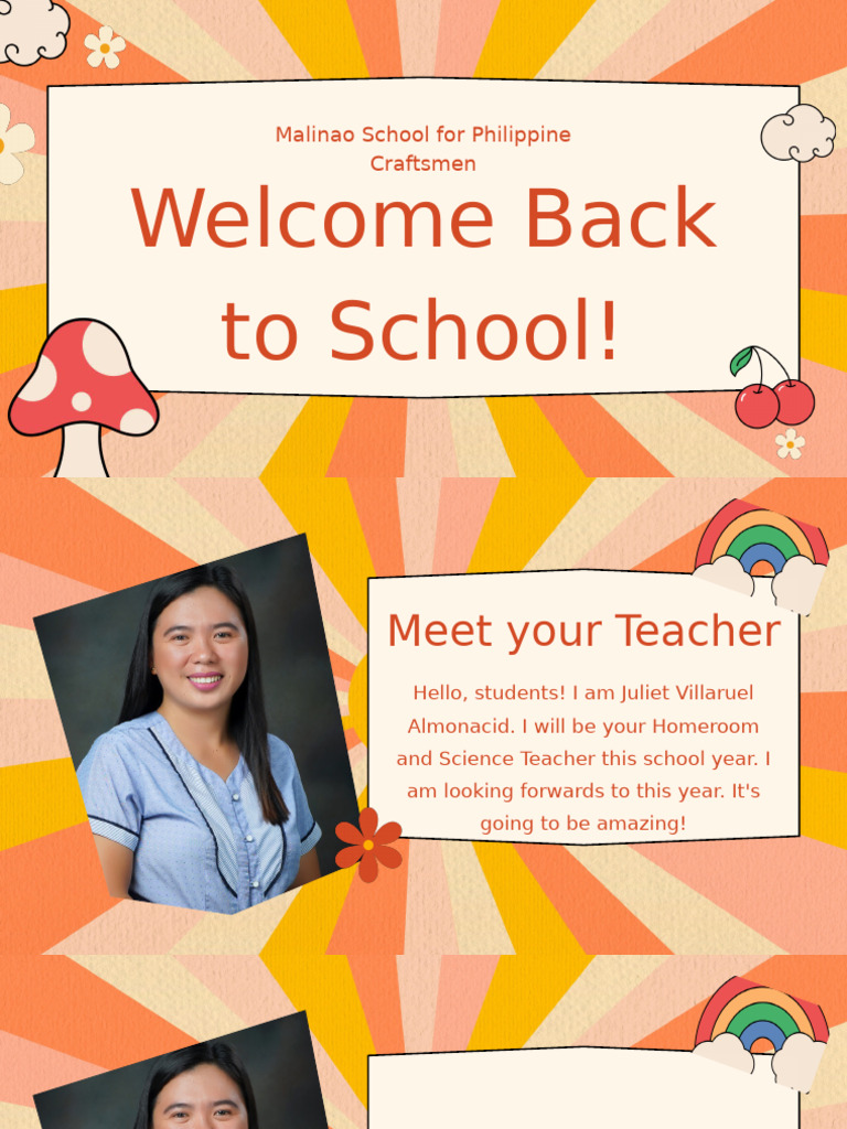Classroom Rules Presentation in Orange Colorful Style | PDF
