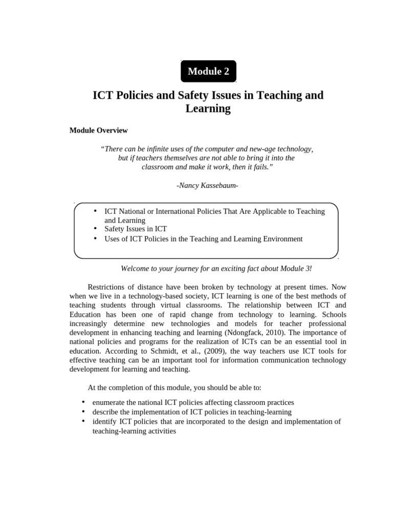 Review Material Module 2 TTL 1 | PDF | Educational Technology ...