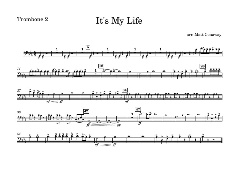 It's My Life - Trombone - 2 | PDF