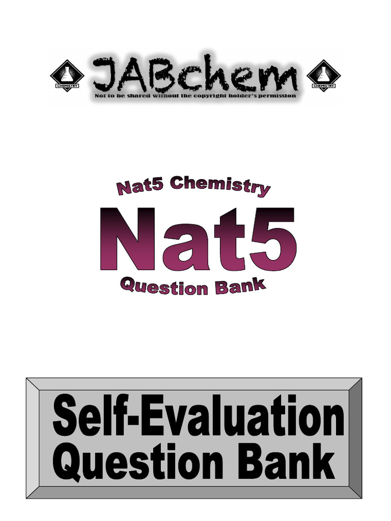Jab Chem Nat 5 Question Banks All Exams | PDF | Chemical Bond ...