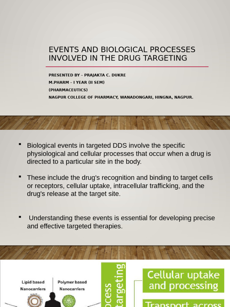 Events and Biological Processes Involved in The Drug | PDF | Cell ...
