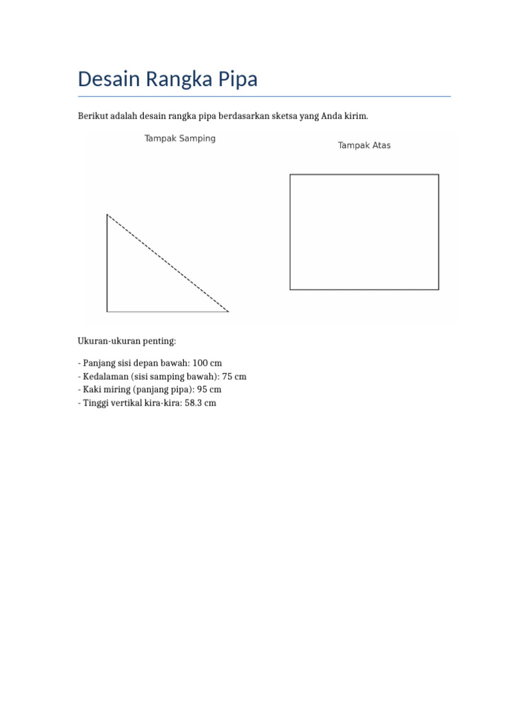 Desain Rangka Pipa | PDF