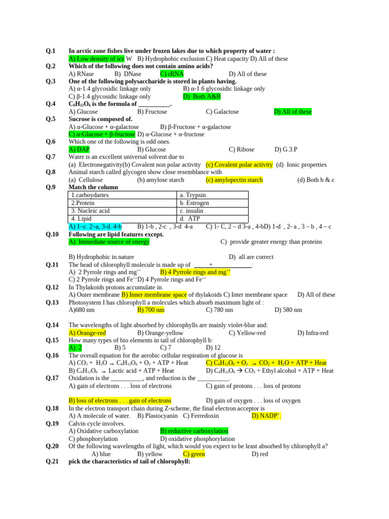 BiomoleculesBioenergetics&Cellbiology For FLP | PDF | Endoplasmic Reticulum | Cell Membrane