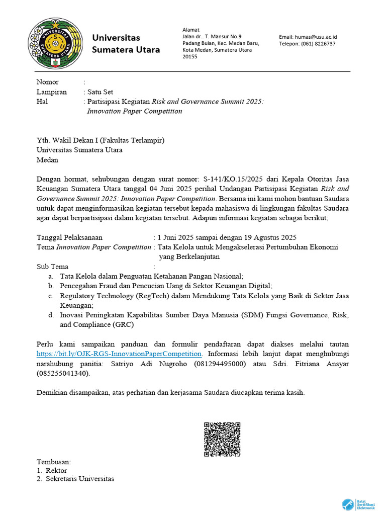 Partisipasi dalam Risk Governance Summit 2025 | PDF
