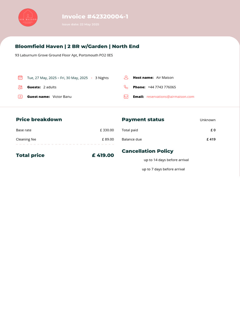 Invoice - 27-30 May 42320004 - 20250522-1 | PDF