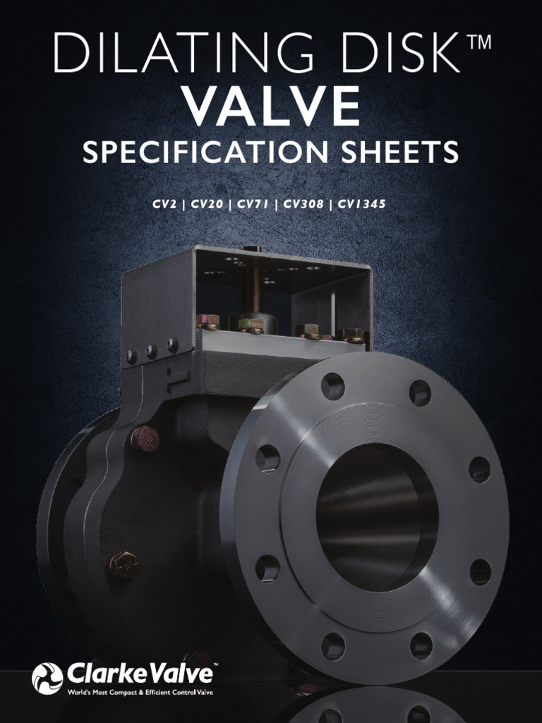 Dilating Disk Valve Specifications | PDF | Valve | Machines