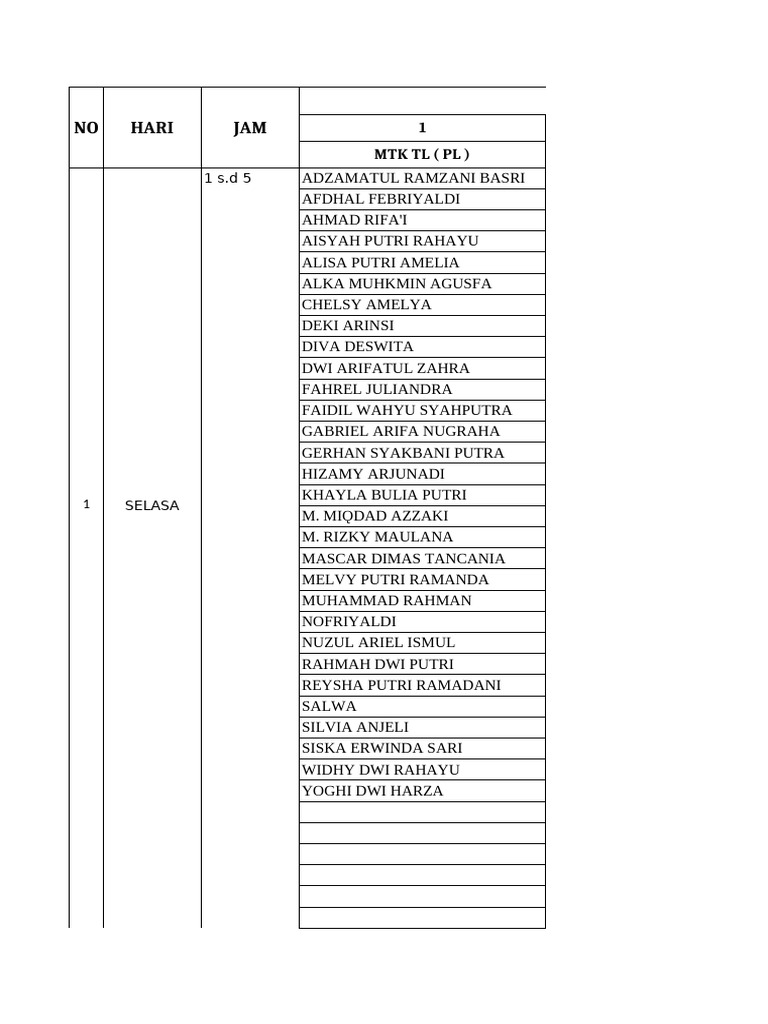 Absensi Dan Nilai Kelas Xi Ekonomi Moving 20242025 | PDF