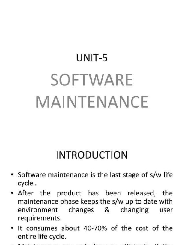 Software Maintenance | PDF