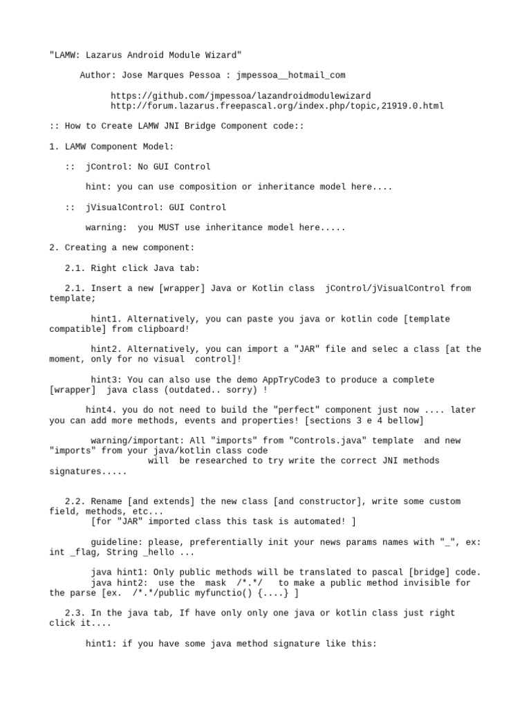 How To Create New Components | PDF | Java (Programming Language) | Software