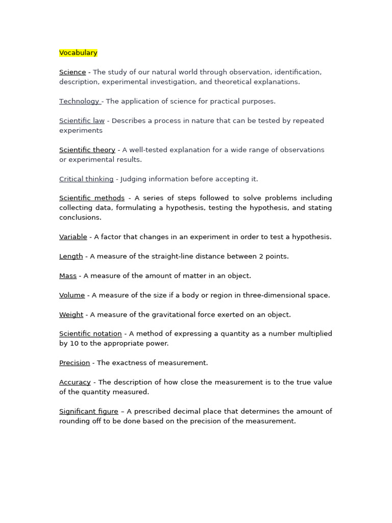Chapter 1 - Intro. To Science | PDF