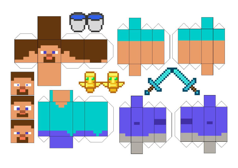Steve Minecraft Papercraft by Coolskeleton953 Dfmzmr3 Paper Crafts | PDF