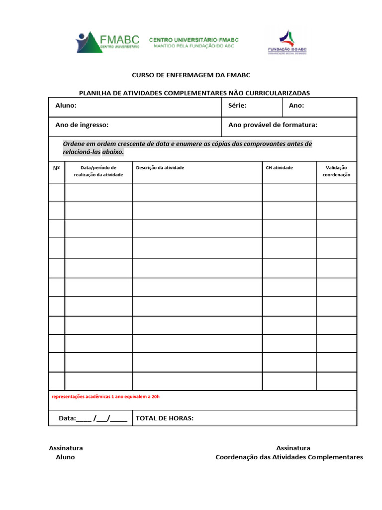 Atividades Complementares | PDF