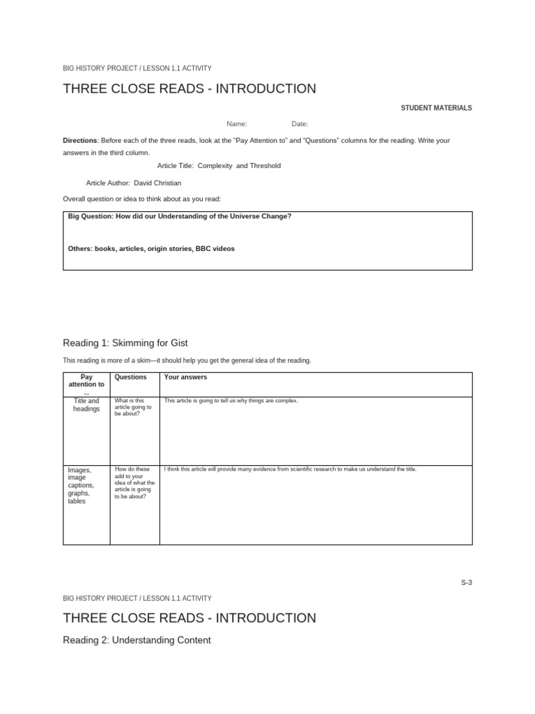 Three Close Reads - Introductio | PDF | Evidence | Cognition