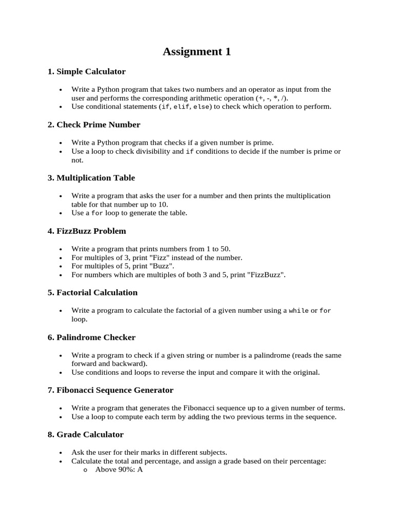 Assignment 1 Py | PDF