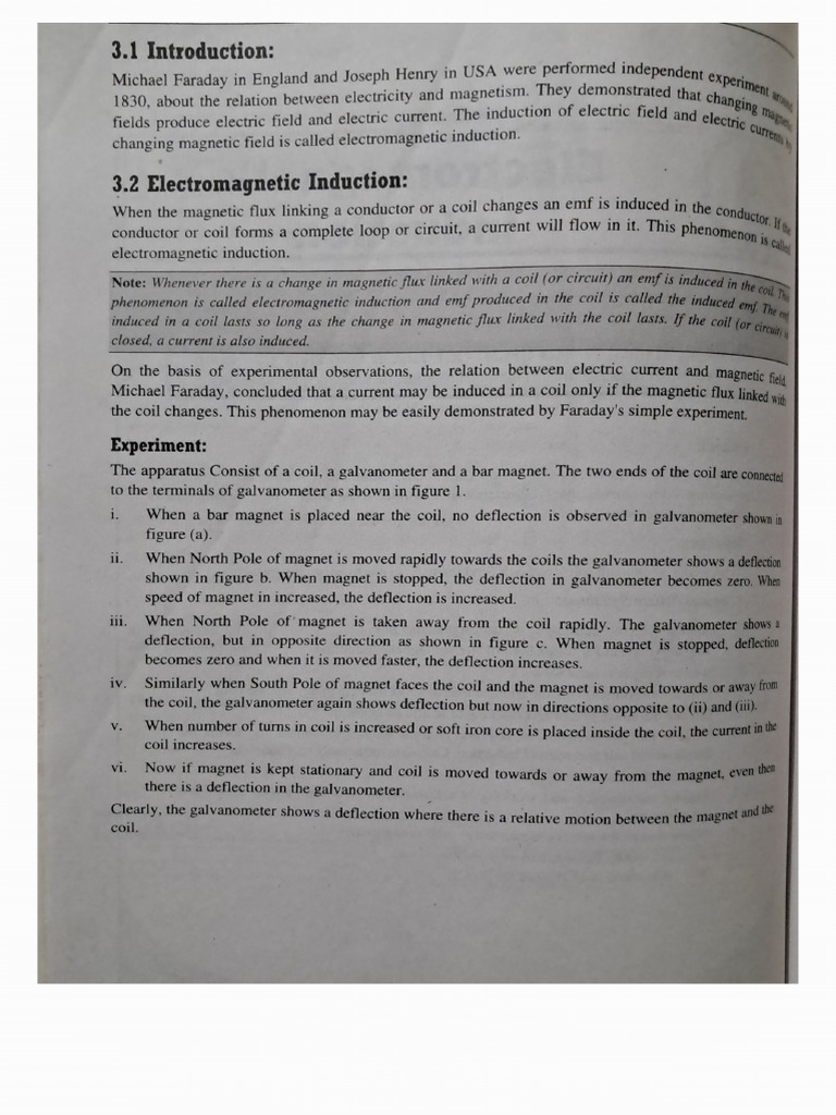 Chap 4 Electromagnetic Induction | PDF
