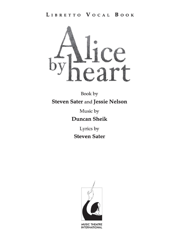 Alice by Heart Libretto | PDF