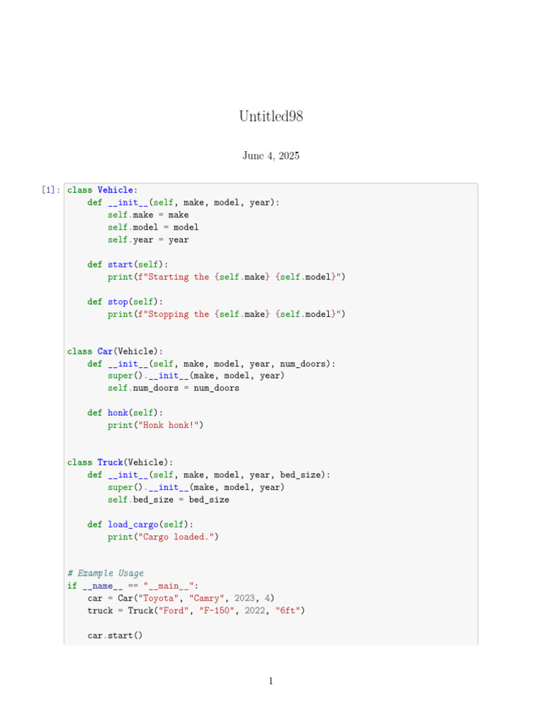 Oop Multilevel Inheritance | PDF