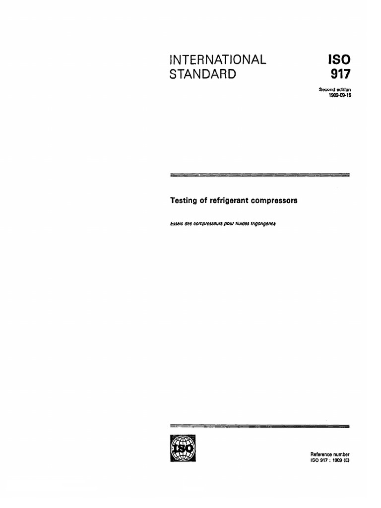 Iso 917-1989 | PDF | Enthalpy | International Organization For Standardization