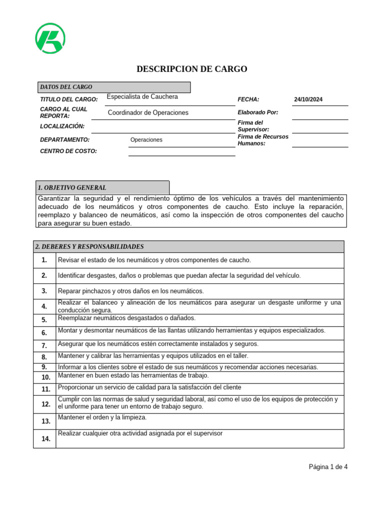 Especialista en Cauchera y Neumáticos | PDF | Neumático