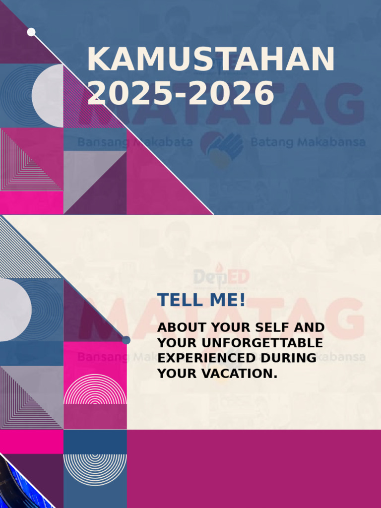 Kamustahan Session: Student Expectations Guide | PDF