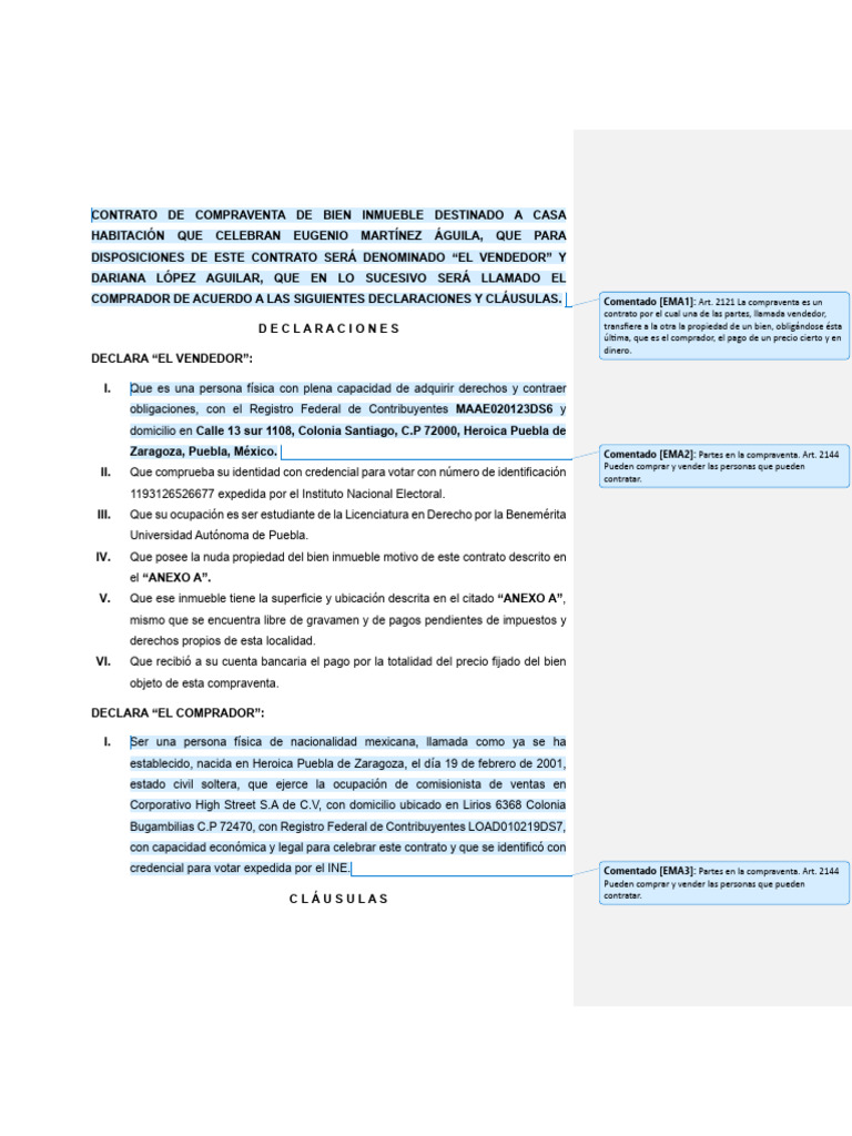 3a. Actividad-Elaboración de Un Contrato de Compraventa de Un Bien ...