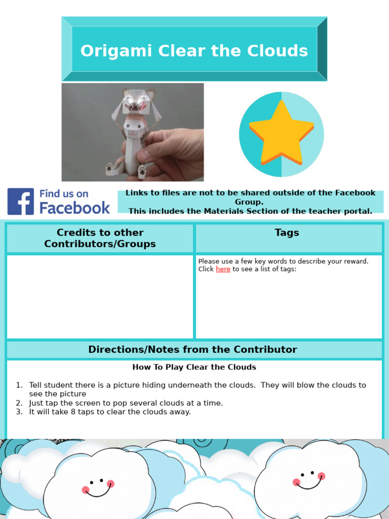 Origami Clear The Clouds - Dot Albritton | PDF