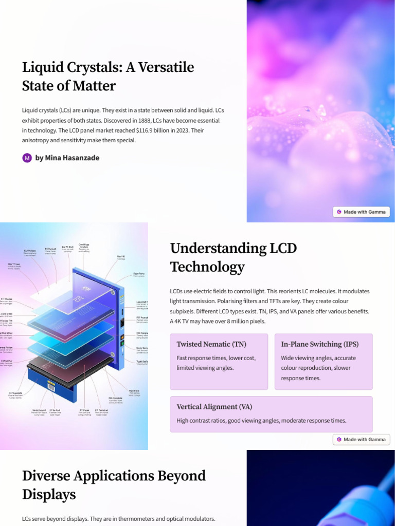 Liquid Crystals A Versatile State of Matter | PDF