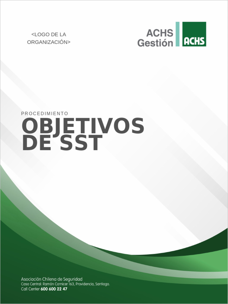 OBJ - XX - Objetivos de SST (Documento Tipo v.2) | PDF